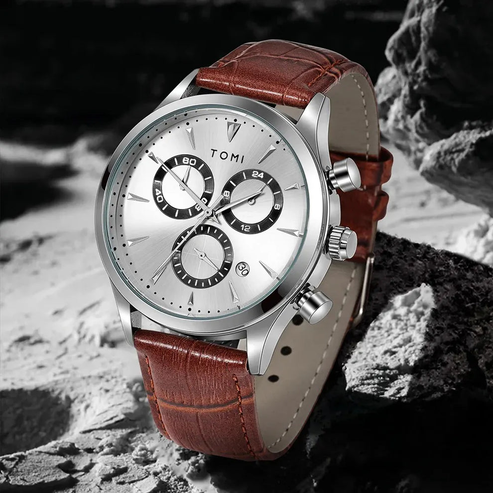 TOMI T-602 Chronograph Premium Luxury Business Men's Watch – Tomiwatches.pk